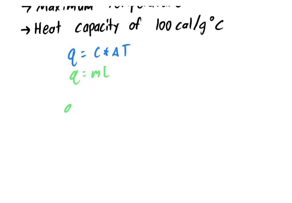 SOLVED: A calorimeter is determined to have a heat capacity of 100 cal ...