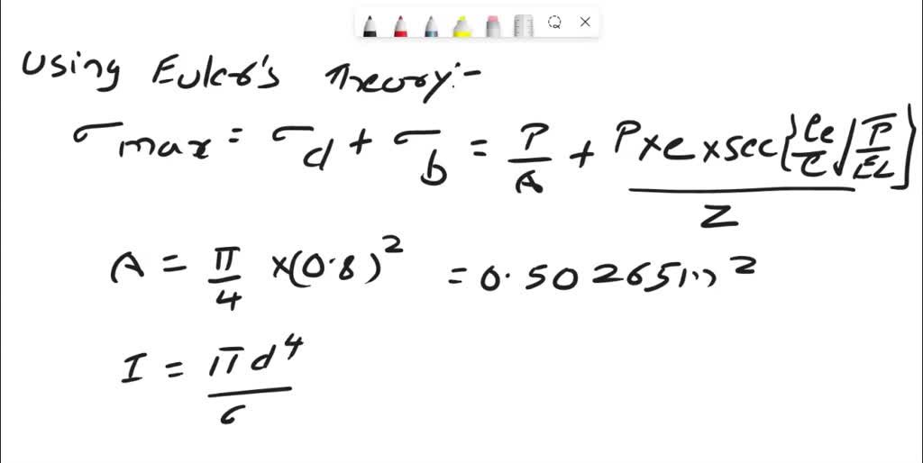 SOLVED: Problem 11.2 (Shear correction of Euler's load): Consider a ...