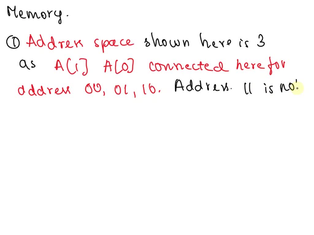 For the memory shown in Figure 3.42: A) What is the address space? B ... For the memory shown in Figure 3.42: A) What is the address space? B ...