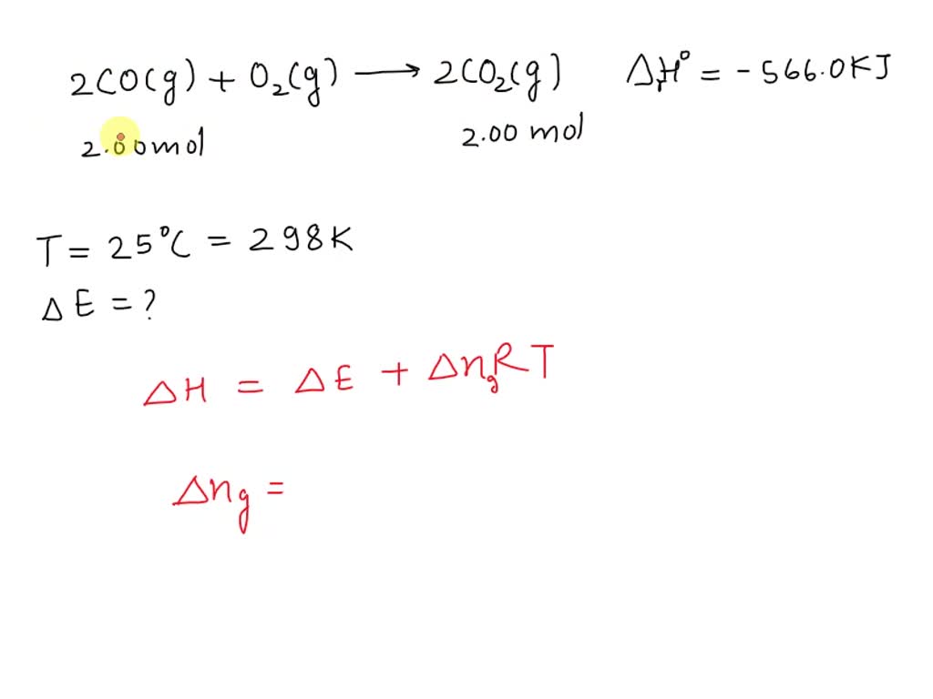 SOLVED: Calculate the change in internal energy when 2.00 moles of CO ...