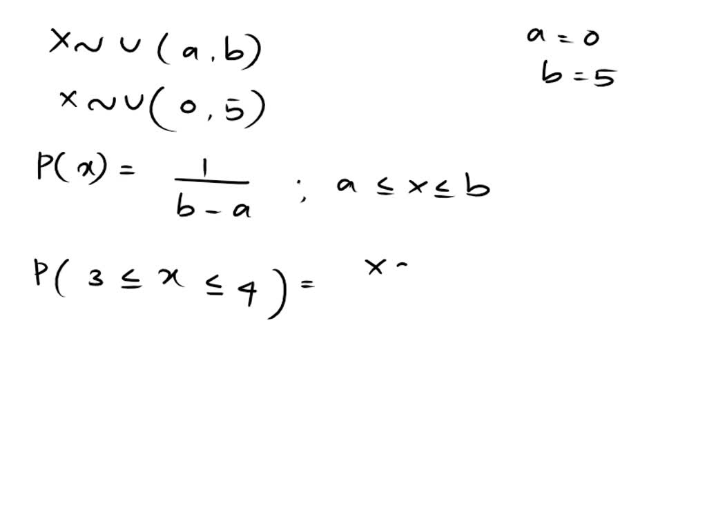 Three real numbers are chosen from the interval U[0, 5] independently and uniformly at random ...