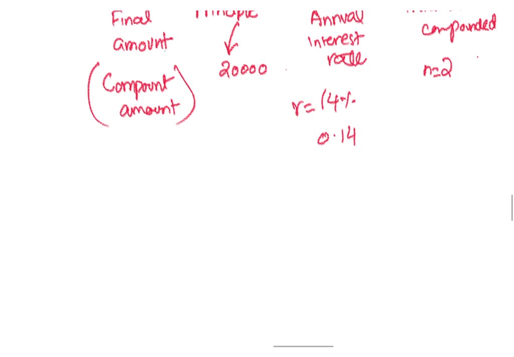 SOLVED: Stan Gray invested R20 000 at 14% interest compounded semi ...