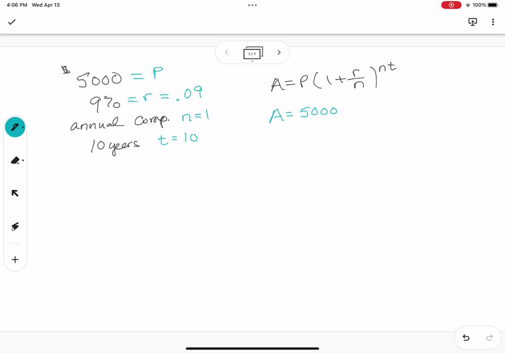 SOLVED: Suppose you invest 5,000 at 9% interest, compounded annually ...