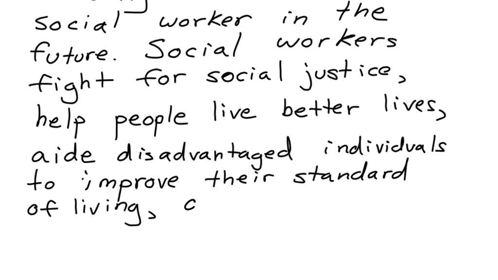 SOLVED: Journal Writing Do you see yourself as a social worker by ...