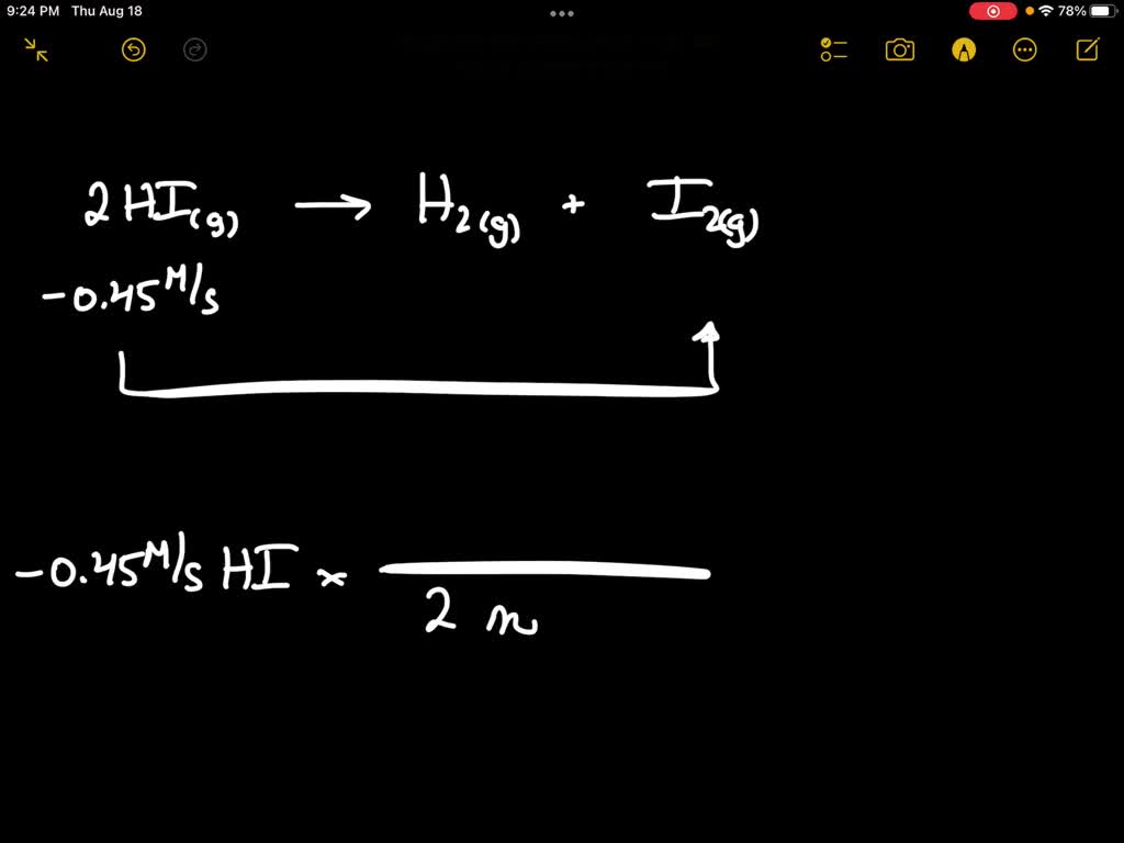 SOLVED: HI dissociates to form I2 and H2: 2HI (g) → H2 (g) + I2 (g) If ... SOLVED: HI dissociates to form I2 and H2: 2HI (g) → H2 (g) + I2 (g) If ...