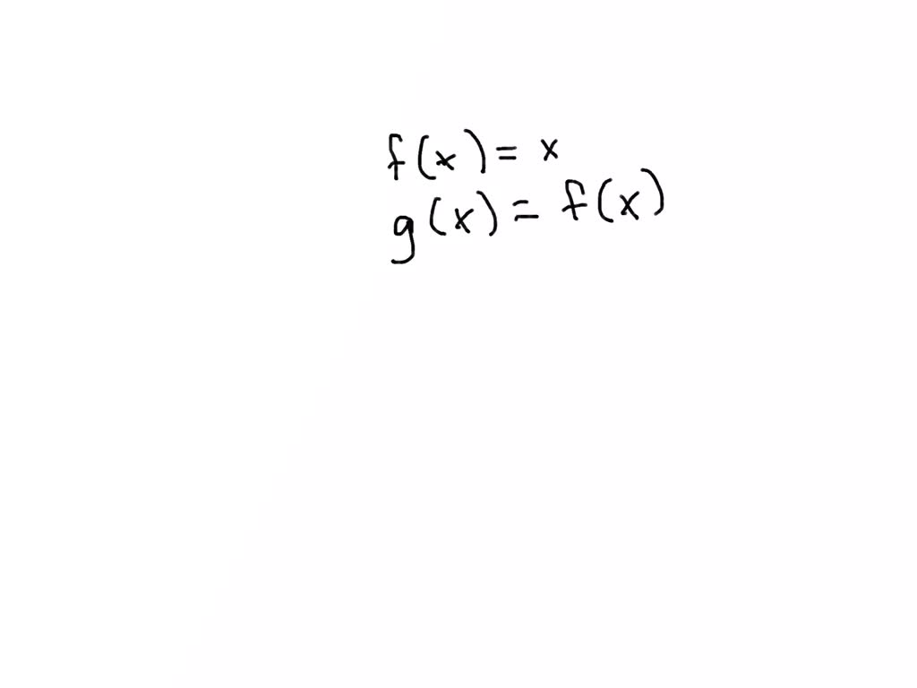 SOLVED: Write a formula for the function g(x) obtained when the graph ...