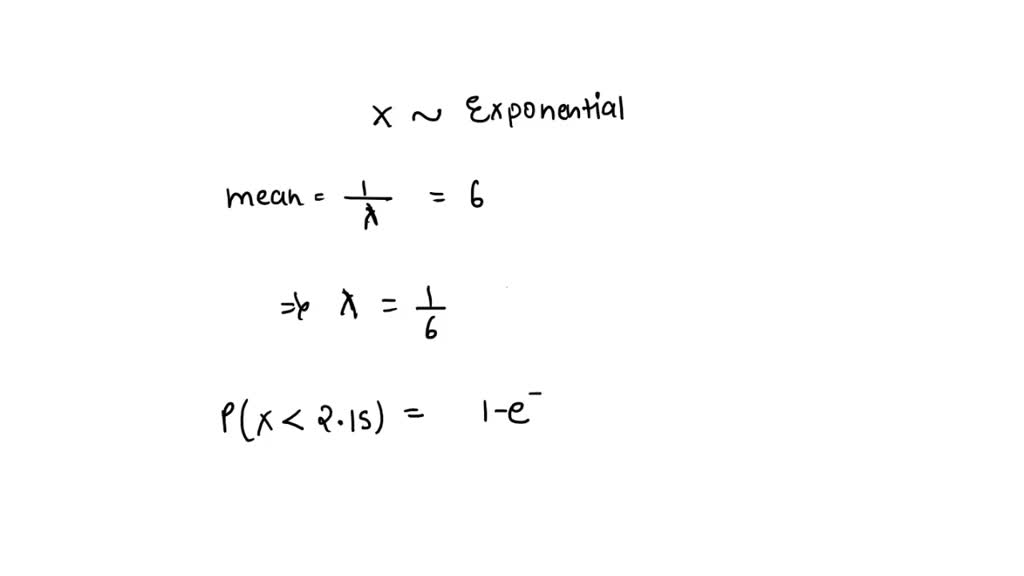SOLVED: Let X denote the time between detections of particle with geiger counter and assume that ...