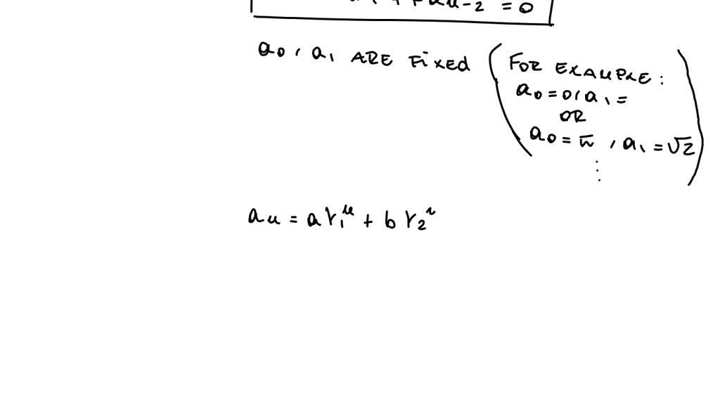 SOLVED: Question 3 Solve the recurrence relation: You may use the ...