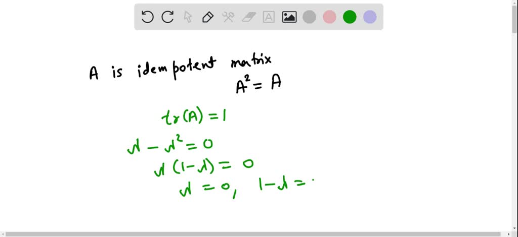 SOLVED: Take a 2x2 matrix A which has eigenvalues 1 and-1, Determine if ...