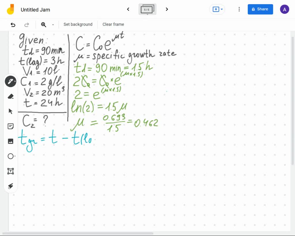 SOLVED You Are Asked To Recommend The Size Of A Chemostat To Produce 2