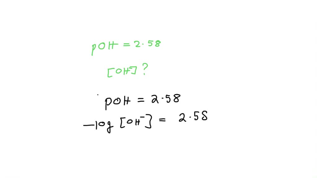 SOLVED: Calculate the concentration (in M) of hydroxide ions in a ...