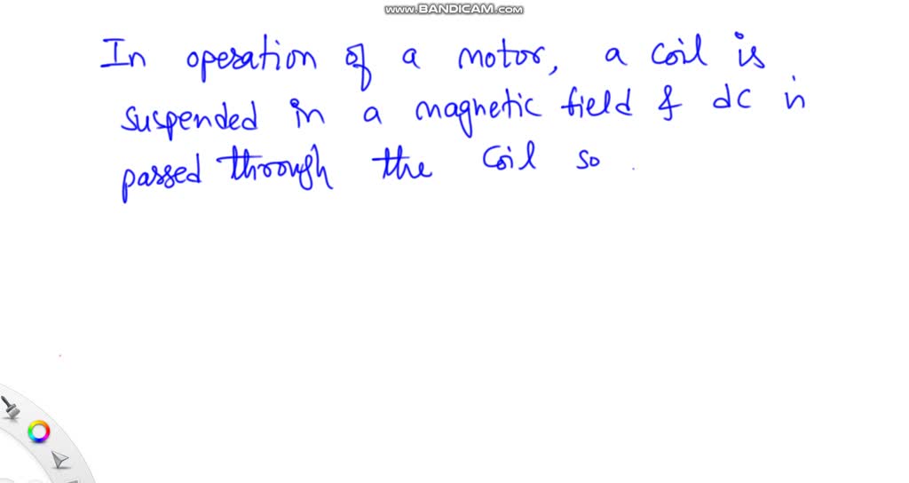 SOLVED: The operation of a motor depends upon the interaction of: A ...