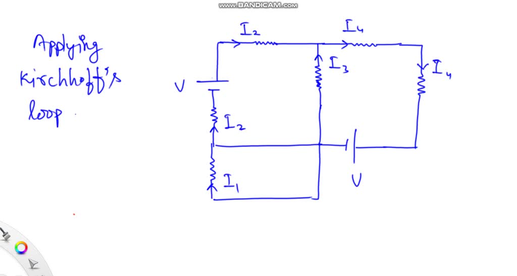 SOLVED: Consider the circuit drawn here with labeled currents shown in the figure: All resistors ...