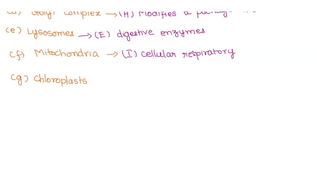 SOLVED: Help please!! Review Sheet 4 2. Match each cell structure ...