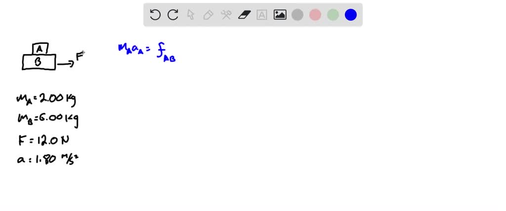 'Block A rests on top" of block B as shown in (Figure 1). The table is frictionless but there is ...