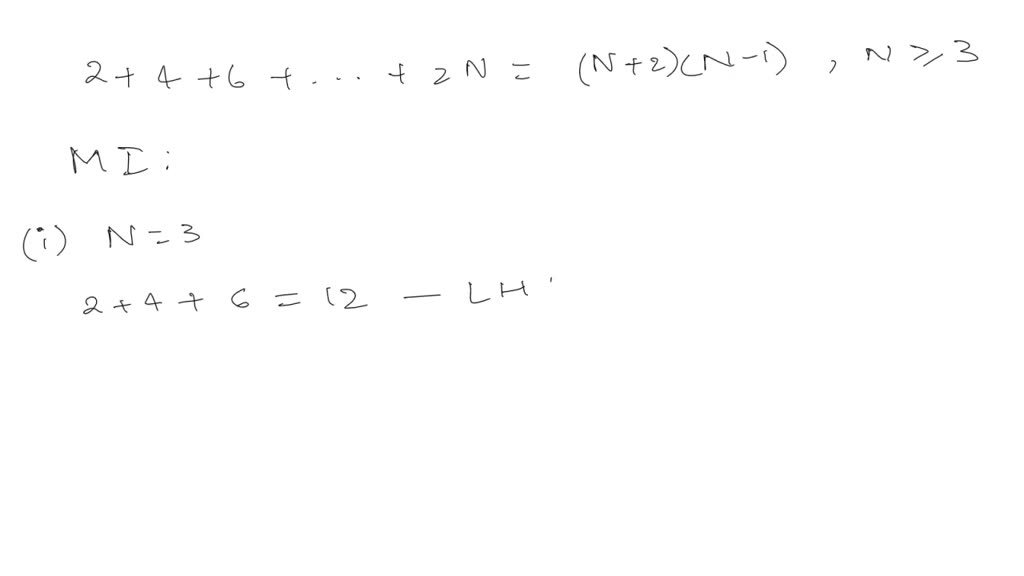 Solved Chapter 4 Induction And Recursion Sigma Summation Notation Weak Induction Strong