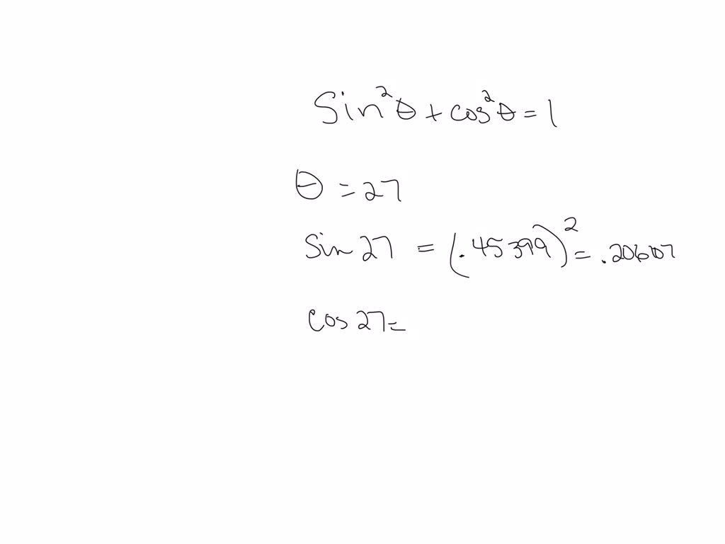 SOLVED: Choose a positive number θ (Greek "theta") less than 90.0 and ...