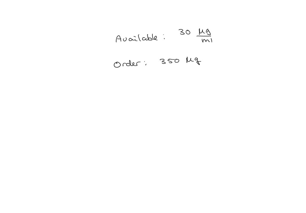 SOLVED: Medication Q is available only in a liquid form with a ...