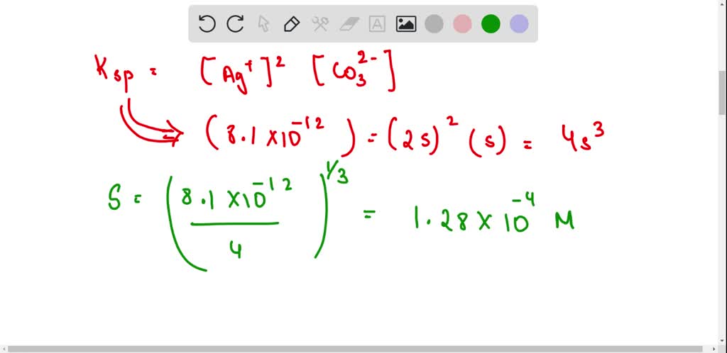 SOLVED: The Ksp of iron (II) carbonate is 3.5E-5. How many liters of a ...