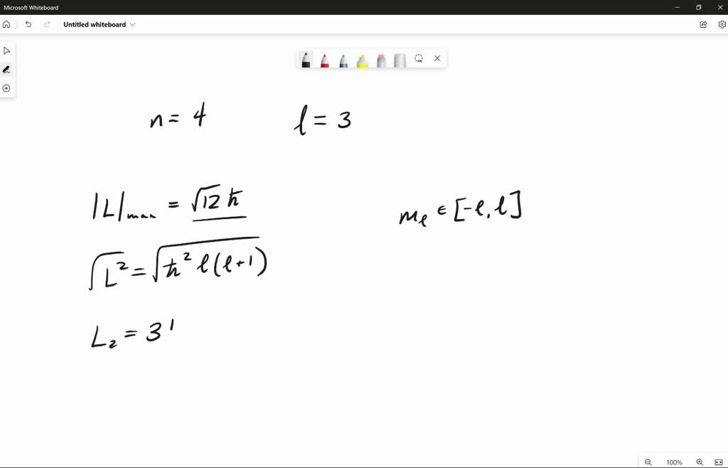 Solved B Forn 4 I What Is The Largest Allowed Value Of L Ii What Is