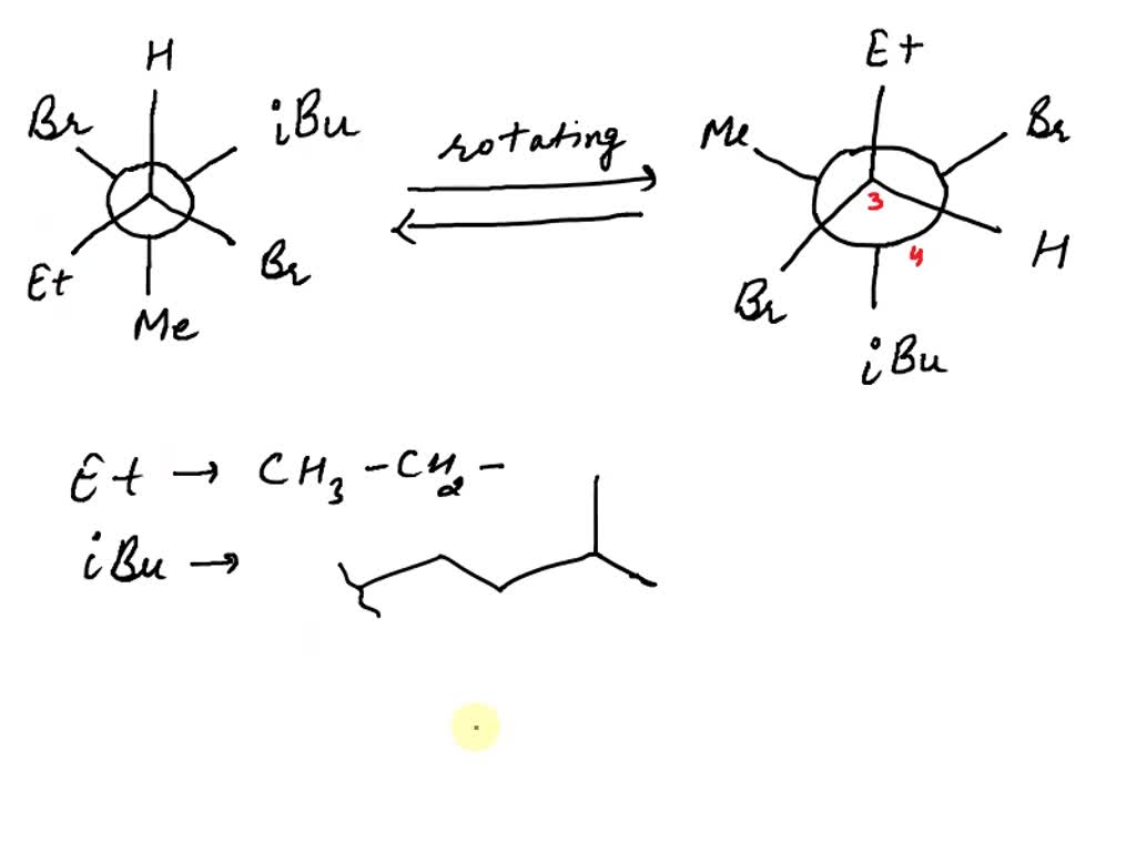 SOLVED: Which structure represents the Newman projection shown? Newman iBu Me Structures Br Me ...
