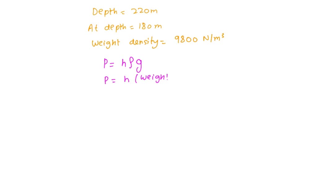 SOLVED: A river is 2 m deep. The riverbed consists of a depth of sand ...