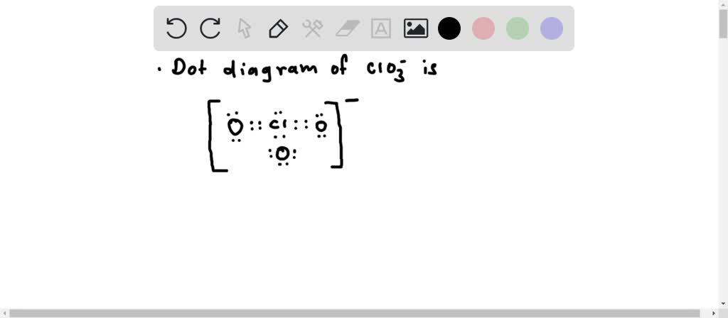 SOLVED: Draw the dot diagram of ClO2- that minimizes formal charge ...