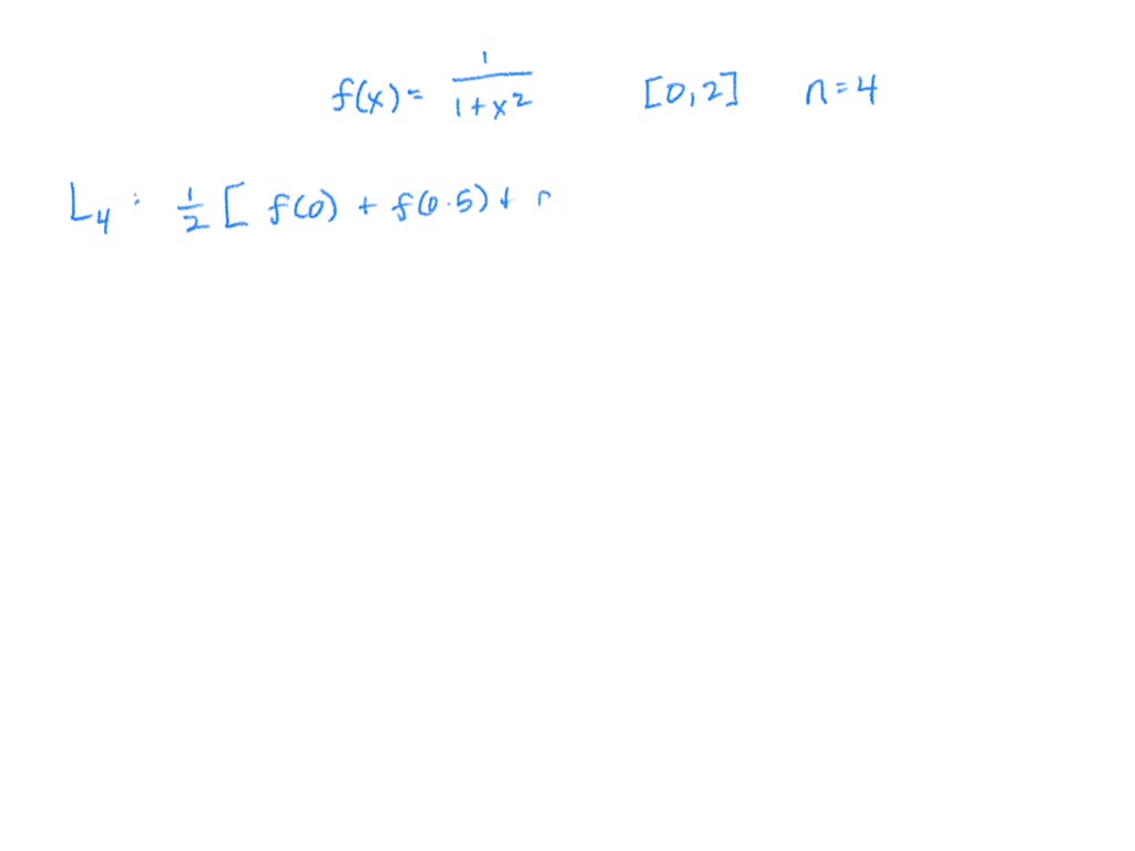 Solved 10 Points Using The Left Endpoint Riemann Sum With Equal