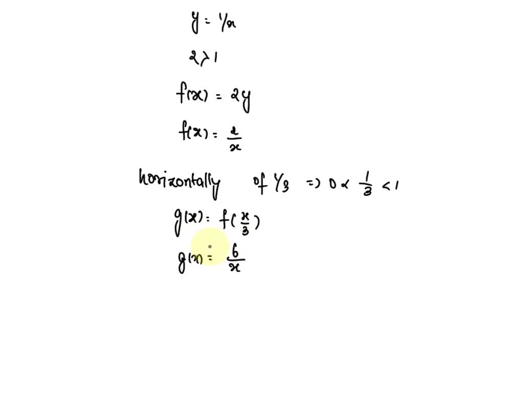 SOLVED: Find the rational function when y=(1)/(x) is transformed by ...