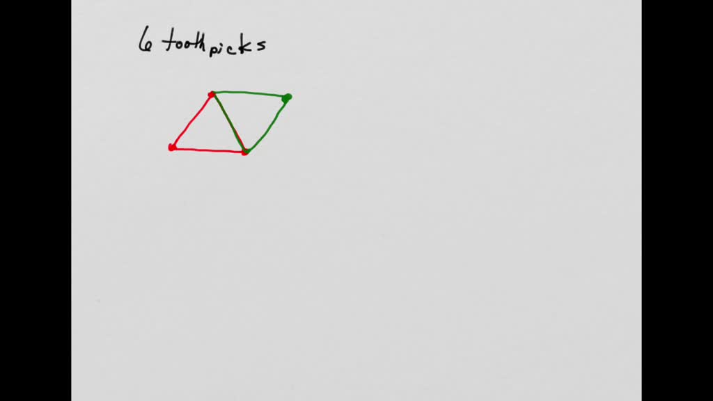 SOLVED: three toothpicks can be used to form a triangle. how many ...