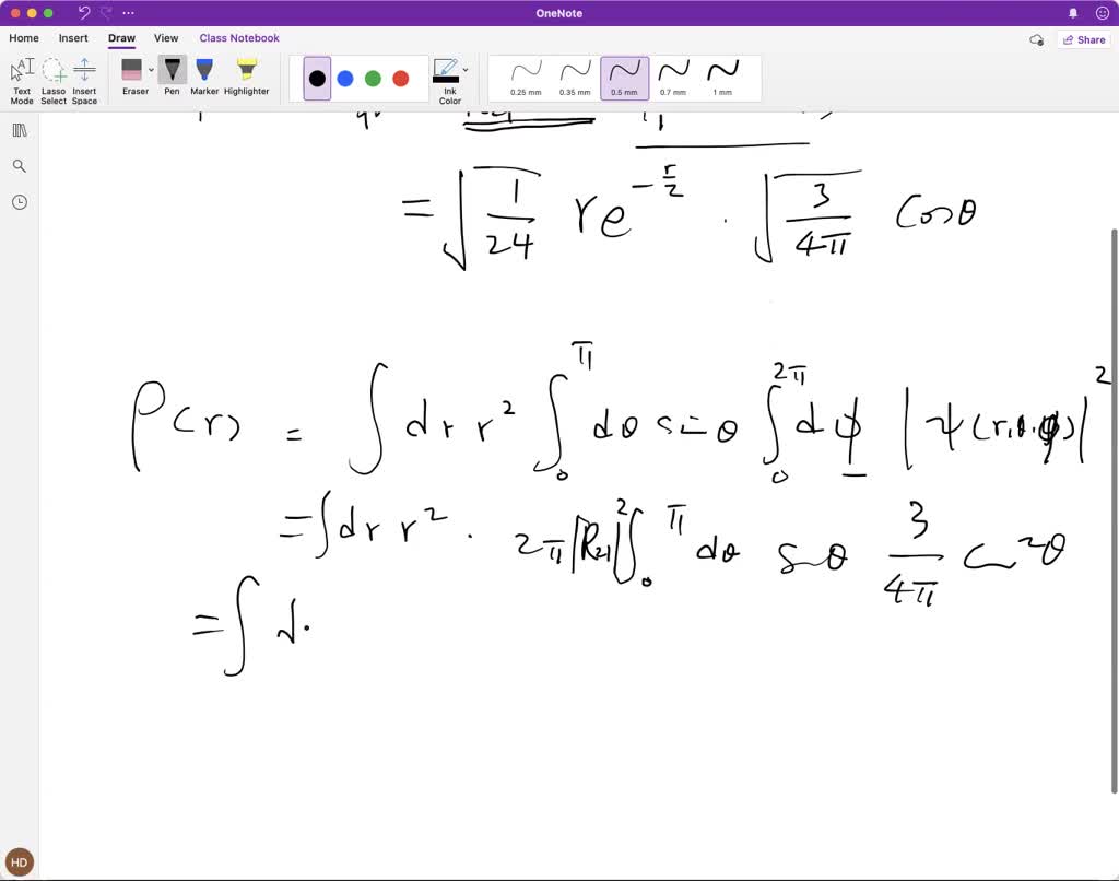 SOLVED: The radial wavefunction for 2p orbtial of a hydrogenic atom is ...