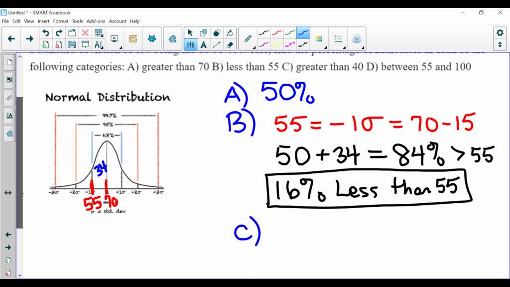 SOLVED: Suppose the distribution of resting heart rates is known to be ...