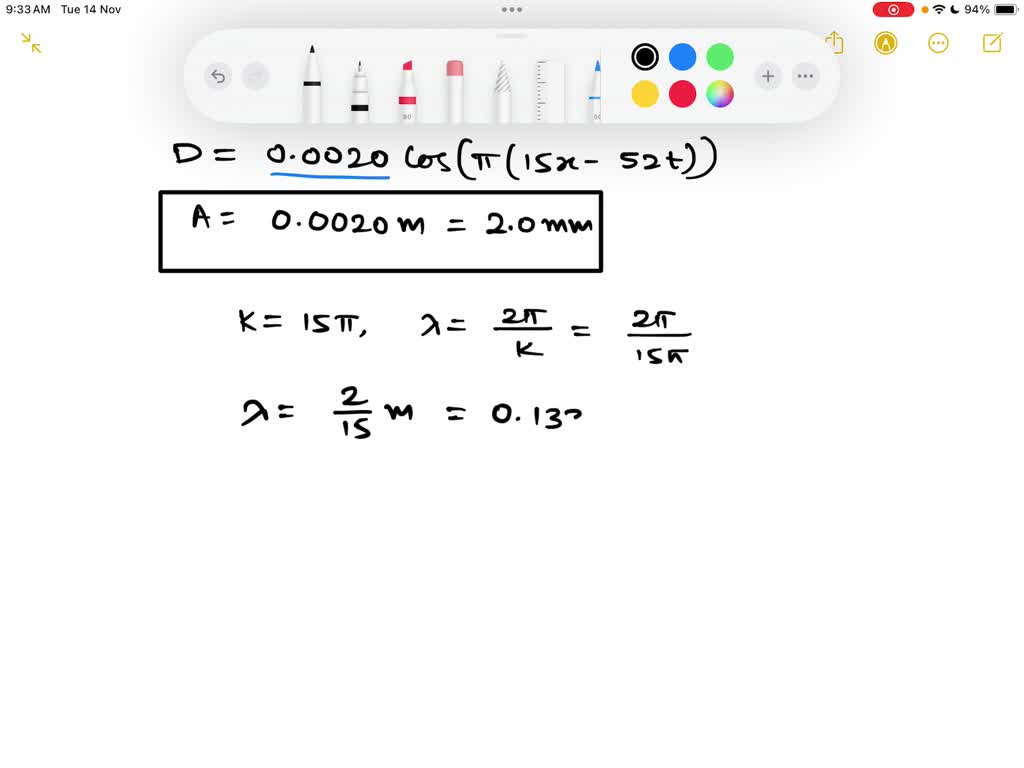 SOLVED: A transverse wave is traveling on a string stretched along the horizontal x-axis. The ...