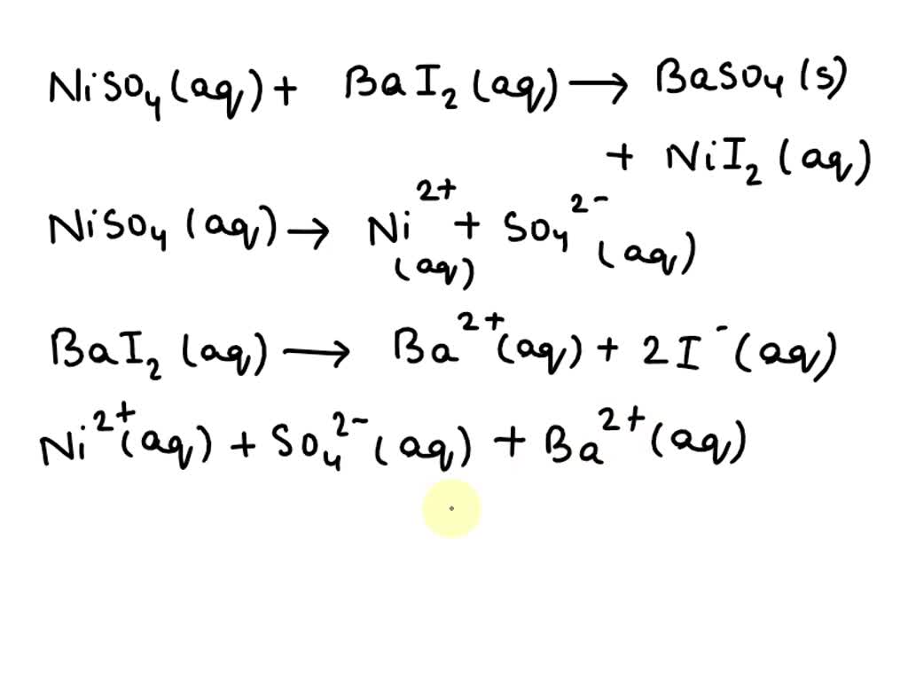 SOLVED: Write a balanced net ionic equation for a precipitation ...