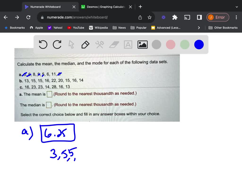 SOLVED: For the following EVEN data set, calculate (rounding your answer to one decimal place ...