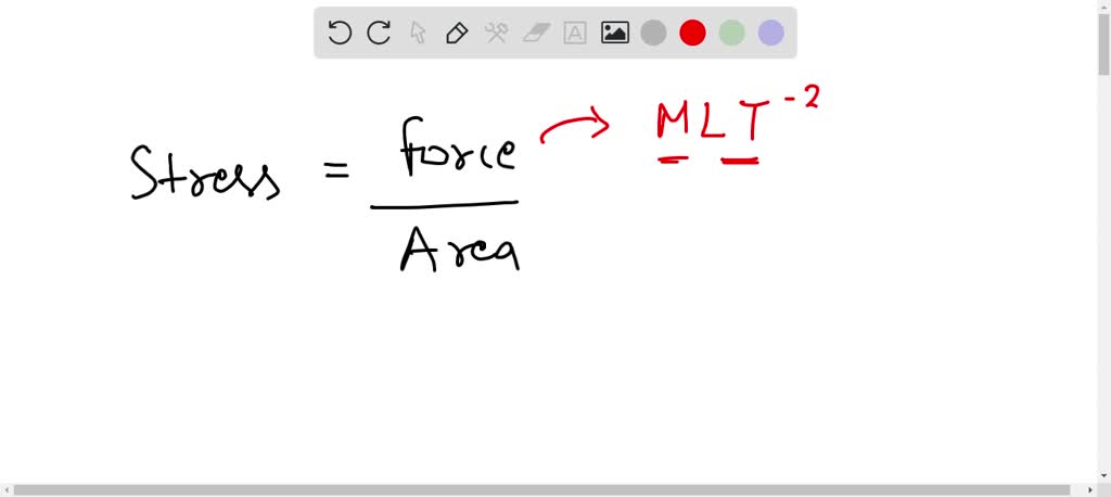 SOLVED: Dimensional formula of stress is
