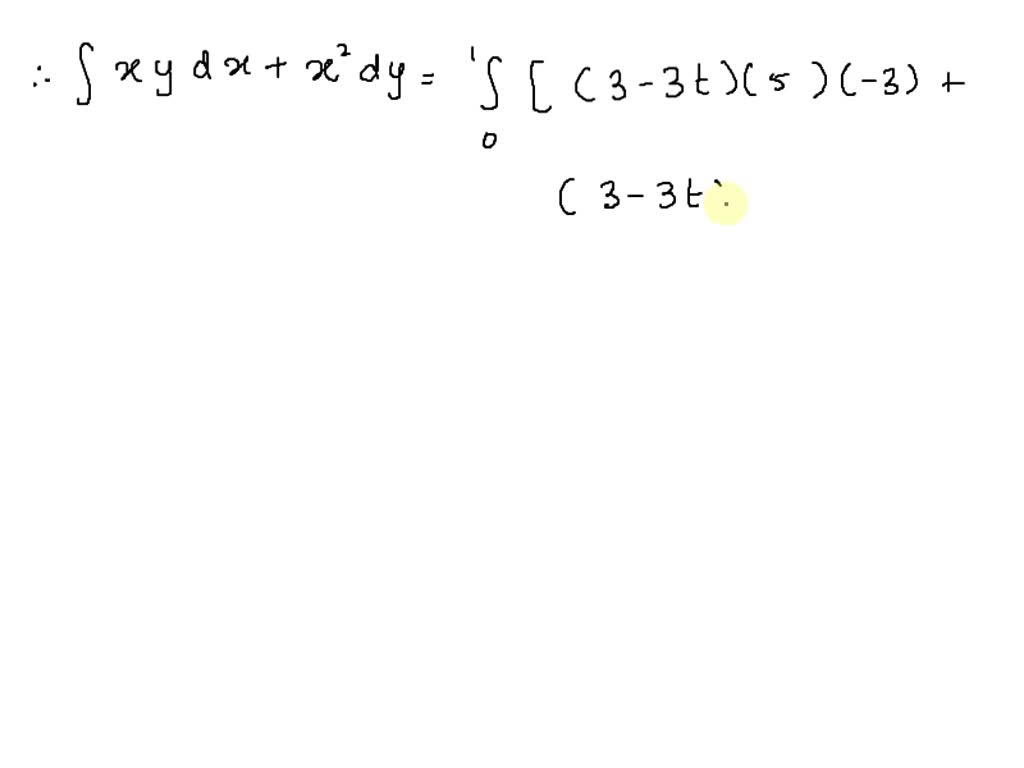Evaluate the line integral by the two following methods. xy dx + x2 dy C is counterclockwise ...