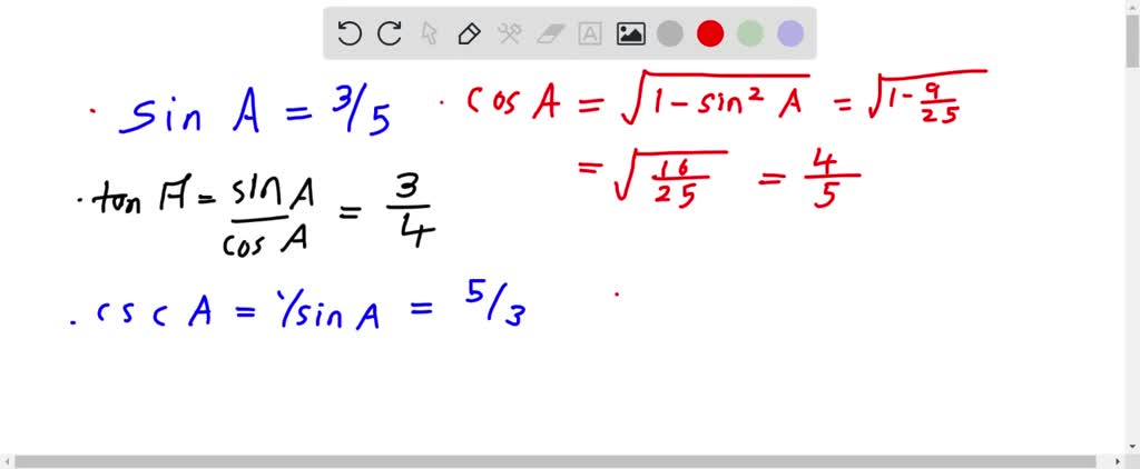 SOLVED: Problem 3.5 If tan=- and angle is in fourth quadrant,determine the exact values of the ...