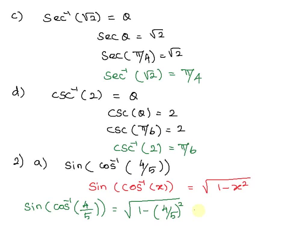 Inverse Trigonometric Functions Inverse Trigonometric Function Inverse Trigonometric Functions Inverse Trigonometric Function