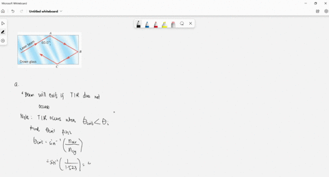 The drawing shows a crown glass slab with a rectangular cross section ...