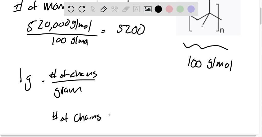 SOLVED: 2. The molecular weight of a certain polymethyl methacrylate ...