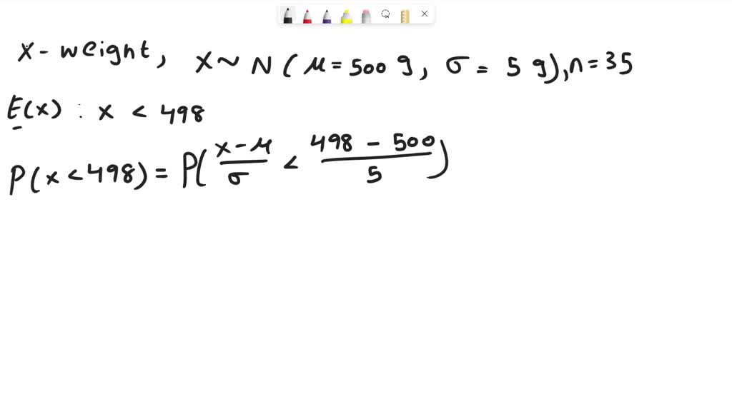 SOLVED: The weight of food packed in a certain container is normally ...
