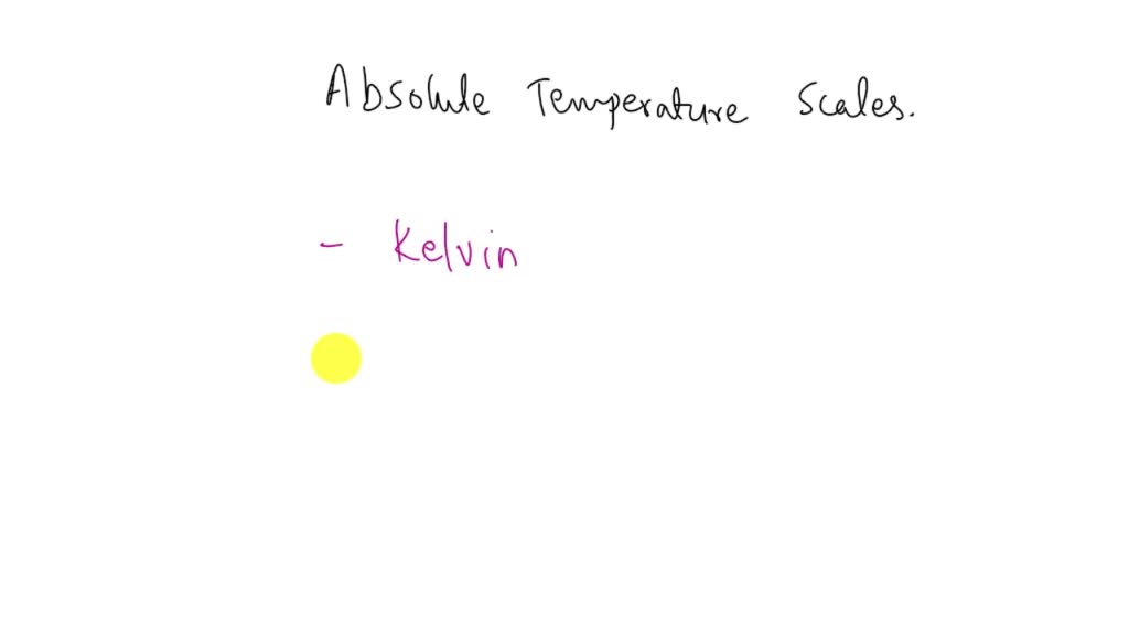 SOLVED: For all gas law problems, only absolute temperature scales can ...
