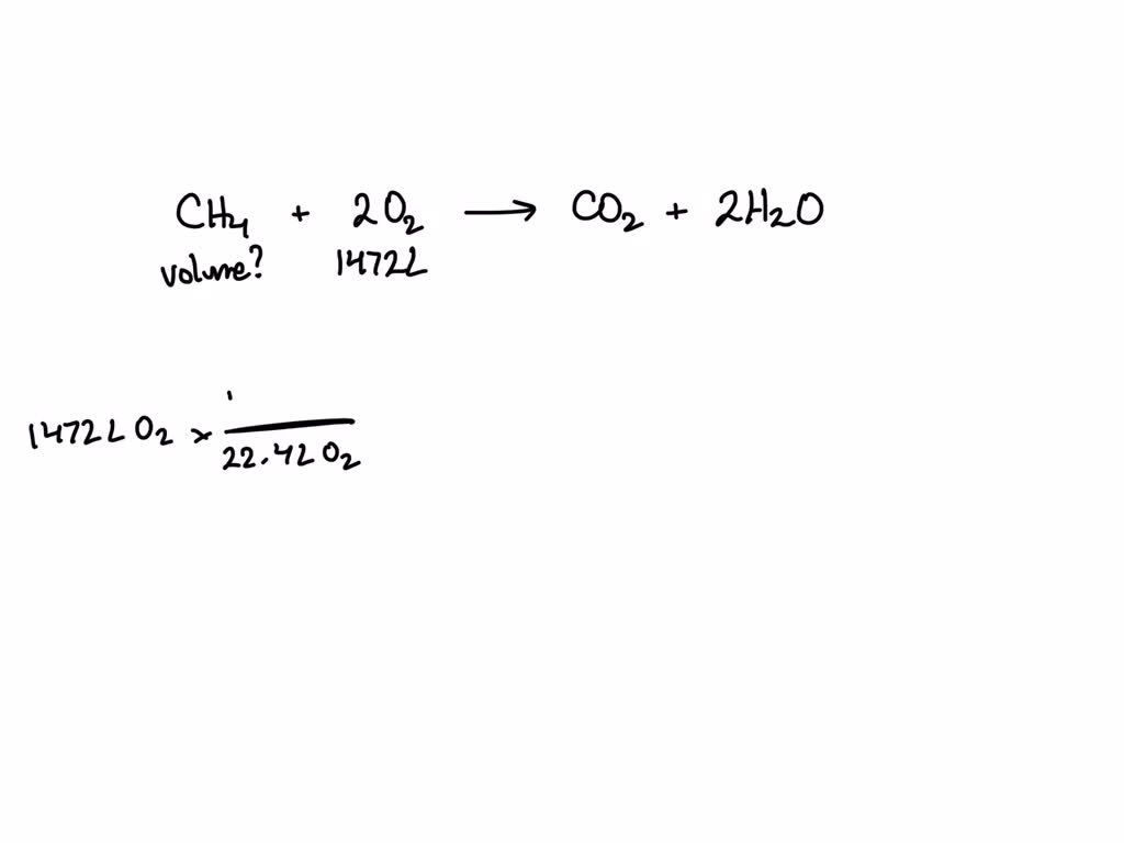 Solved In The Following Reaction How Many Liters Of Ch4 Are Required