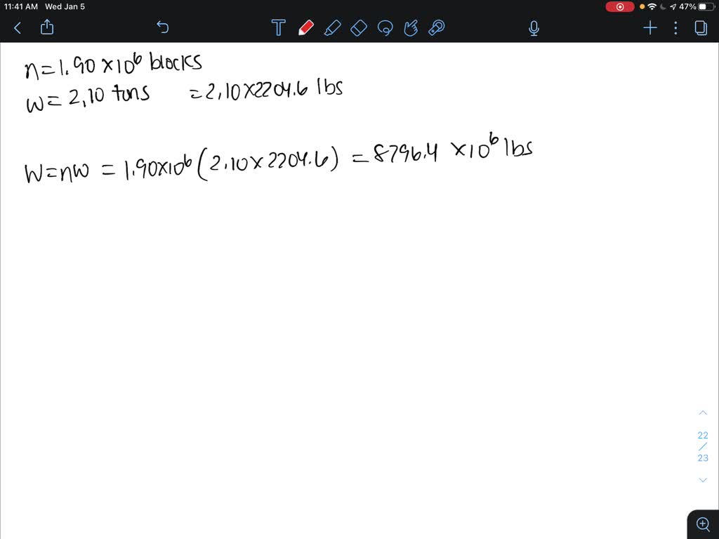 SOLVED: Egyptian pyramid contains approximately 60 million stone blocks ...