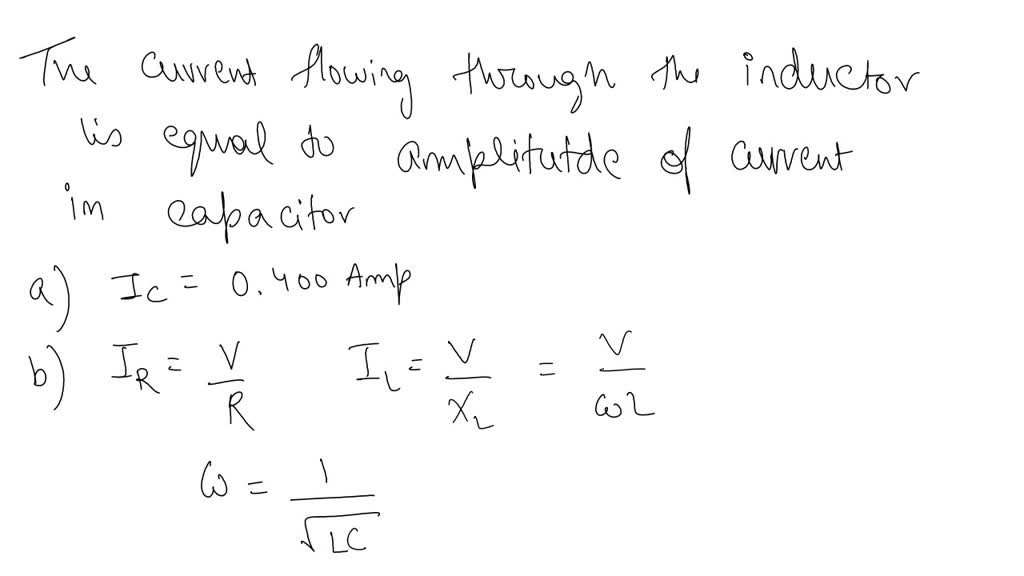 SOLVED: A capacitor (0.008 F) is charged to 50 V and then connected in series with an inductor ...