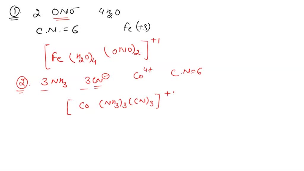 SOLVED: Write the formula and the name of each complex ion or ...