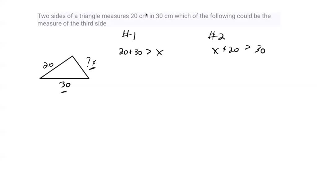 SOLVED: 'The perimeters oftwo similar triangles are 30 cm and 20 cm ...