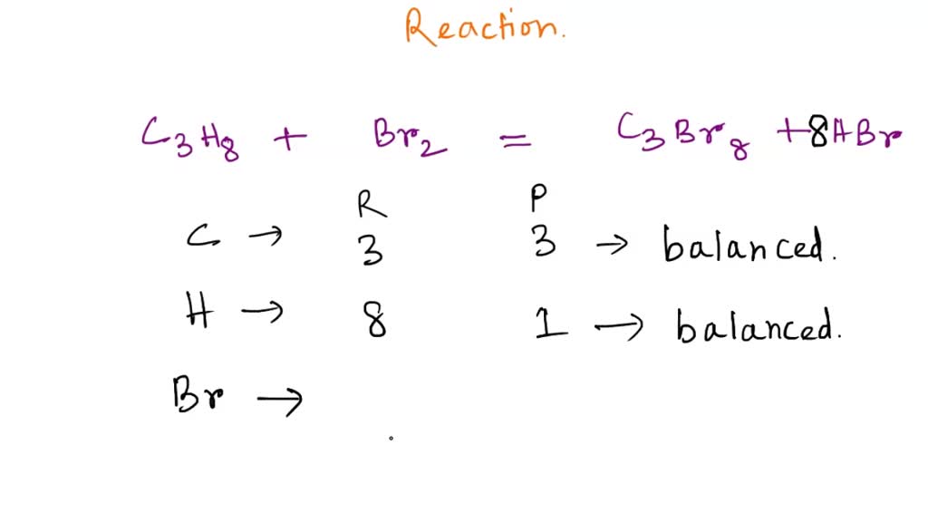 SOLVED: When propane is allowed to react completely with bromine what ...