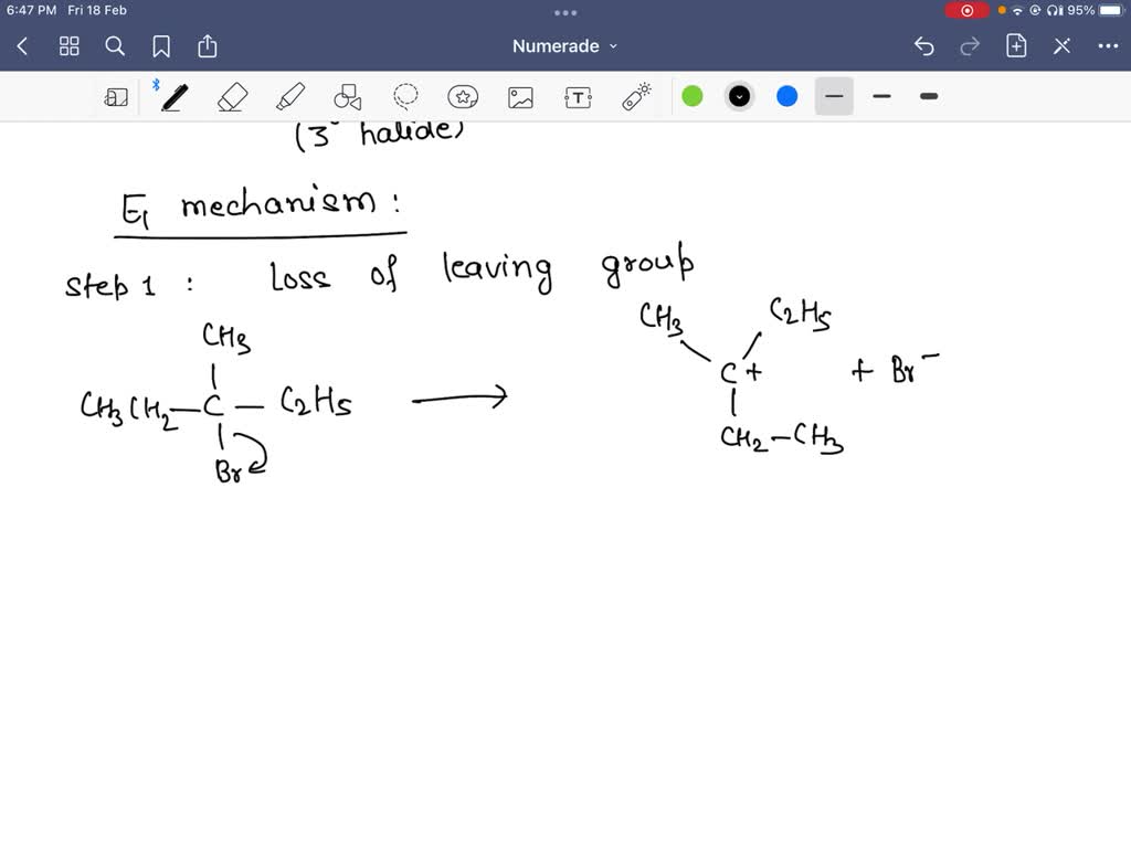 SOLVED: When 3-bromo-3-methylpentane is heated in propanol, an alkene forms by an elimination ...